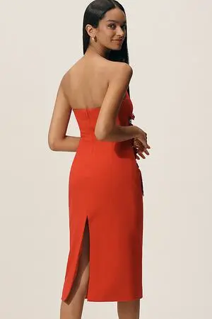 ELLIATT Yasme Strapless Midi Dress
