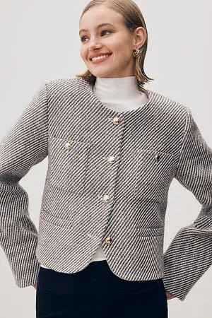 Maeve Boxy Wool-blend Lady Jacket