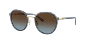 COACH Sunglasses Brown Blue Gradient