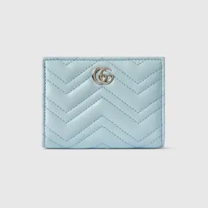 Gucci Gg Marmont Wallet Leather - Blue