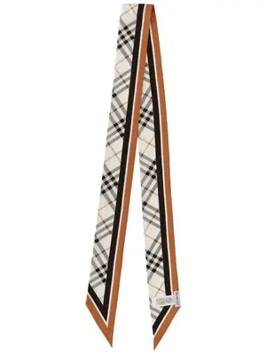 Burberry Thin "check" Scarf - Multicolour