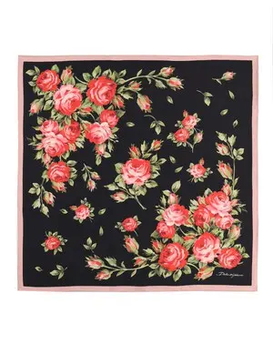 Dolce & Gabbana Silk Scarf - Black