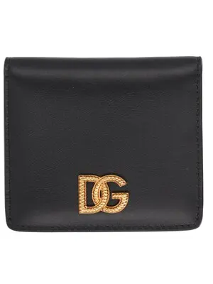 Dolce & Gabbana Wallet With Logo - Black