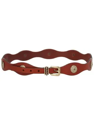 Etro Leather Belt - Brown