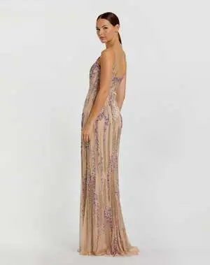 Mac Duggal Beaded Column Gown