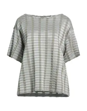 Emporio Armani Jacquard Knit Short Sleeve Top