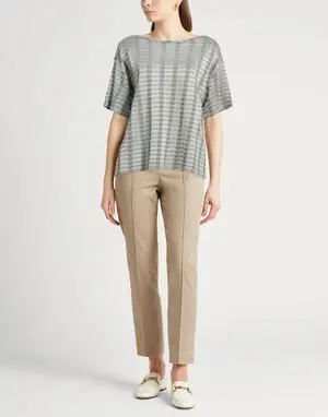 Emporio Armani Jacquard Knit Short Sleeve Top
