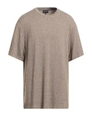 Giorgio Armani Sweatshirt In Viscose And Elastane - Brown