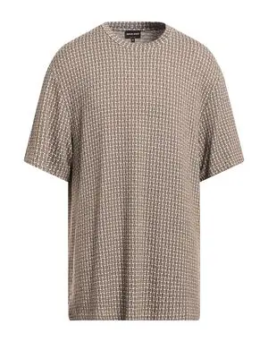 Giorgio Armani Sweatshirt In Viscose And Elastane - Brown