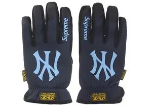 Supreme Mechanix Fastfit Mlb Teams Gloves - Navy Blue