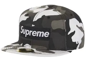 Supreme Mlb Teams Box Logo New Era 59fifty Cap - Snow Camo