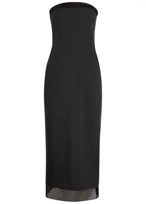 VORANIDA Tylyn Strapless Cotton-poplin Midi Dress