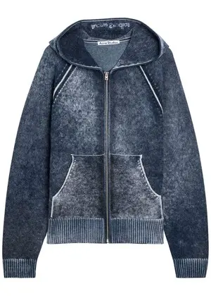 Acne Studios Washed Hooded Wool-blend Jumper