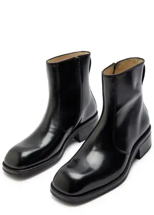 LEMAIRE Patent Leather Chelsea Boots