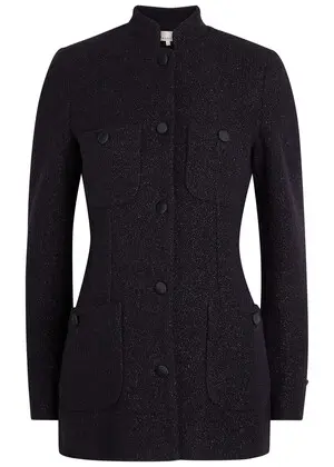 LIBEROWE Metallic Tweed Jacket - Navy