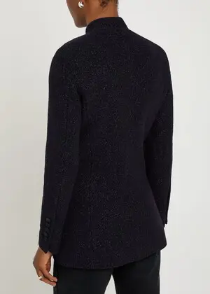 LIBEROWE Metallic Tweed Jacket - Navy