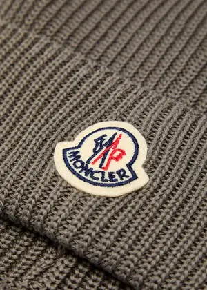 Moncler Cotton Beanie - Grey