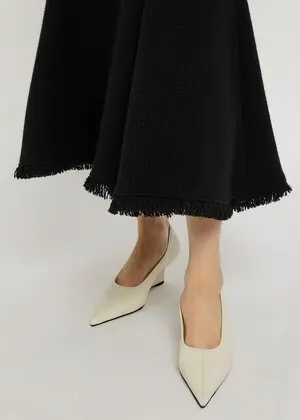 Gabriela Hearst Wool And Cashmere-blend Midi Skirt - Black