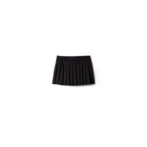 Miu Miu Pinstriped Pleated Miniskirt - Navy