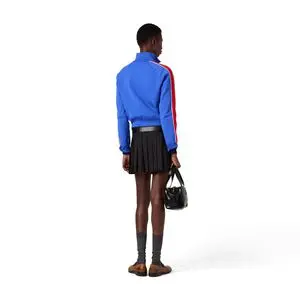 Miu Miu Pinstriped Pleated Miniskirt - Navy
