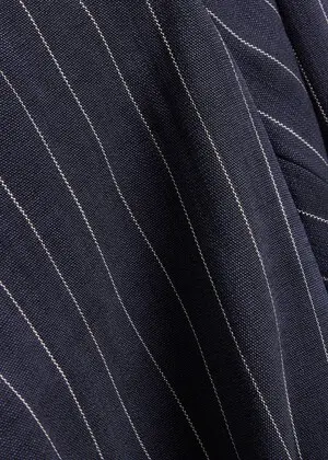 Simkhai Tavar Pinstripe Straight-leg Canvas Trousers - Navy