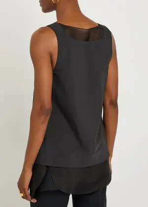VORANIDA Kaia Layered Cotton-poplin Top