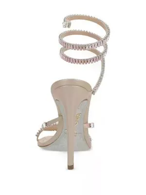Rene Caovilla Crystal-embellished Spiral Sandals