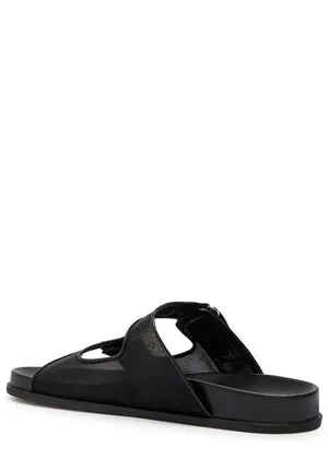 JIMMY CHOO Fayence Mesh Sliders - Black