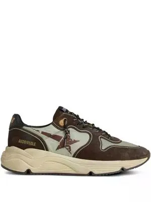 GOLDEN GOOSE Running Sole Suede Sneakers - Brown