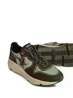 GOLDEN GOOSE Running Sole Suede Sneakers - Brown