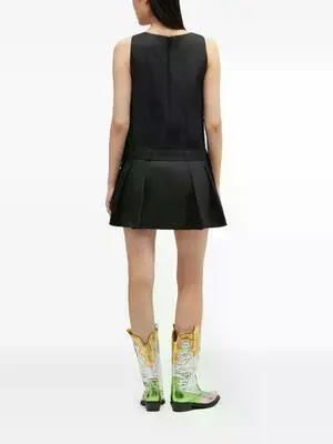 GANNI Belted Mini Dress
