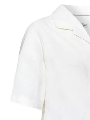 Brunello Cucinelli Bowling-collar Button-up Shirt