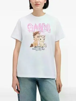 GANNI Graphic T-shirt