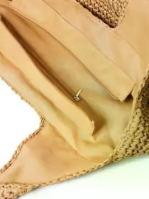 TWINSET Woven-effect Logo-plaque Shoulder Bag