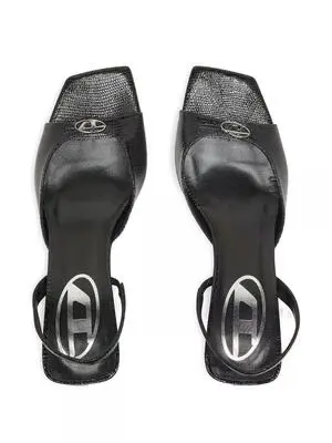 DIESEL® D-amber Lizard Effect Slingback Sandals
