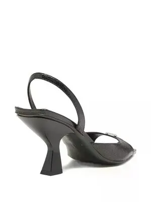DIESEL® D-amber Lizard Effect Slingback Sandals