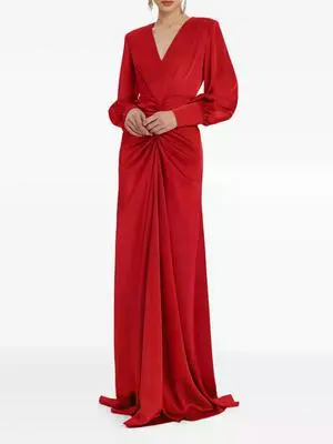 FRAMBOISE Vianna V-neck Maxi Dress