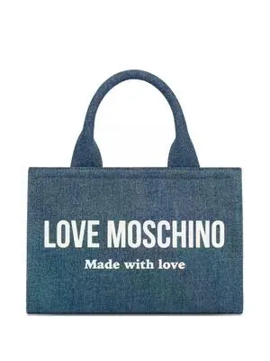 Moschino Logo-detail Tote Bag - Blue