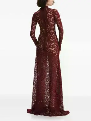 2310 STUDIO Long-sleeves Lace Maxi Dress