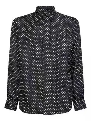 Fendi Button Dots Print Shirt