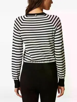 TWINSET Striped Crew-neck Sweater