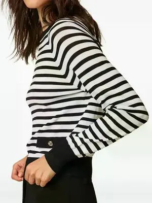 TWINSET Striped Crew-neck Sweater