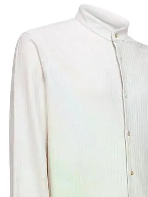 Brunello Cucinelli Mandarin Collar Long-sleeves Shirt