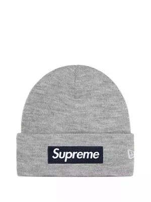 Supreme X New Era® Box Logo Beanie Grey