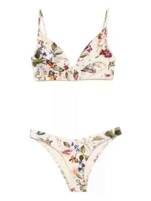 Zimmermann Patience Floral Bikini - Neutrals