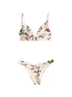 Zimmermann Patience Floral Bikini - Neutrals