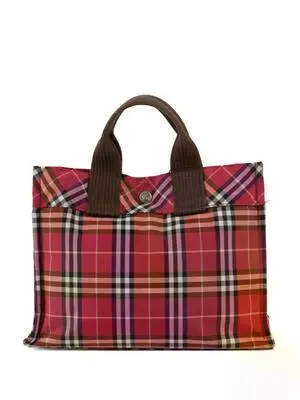 Burberry 2000s Nova Check Pm Tote Bag