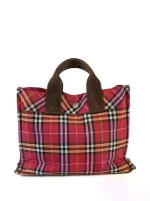 Burberry 2000s Nova Check Pm Tote Bag