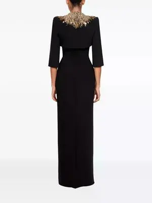 Jenny Packham Embellished Cropped Jacket - Black