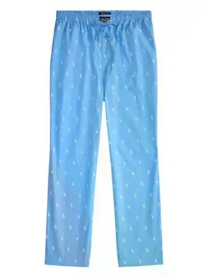 Polo Ralph Lauren Logo-pattern Pajama Pants - Blue